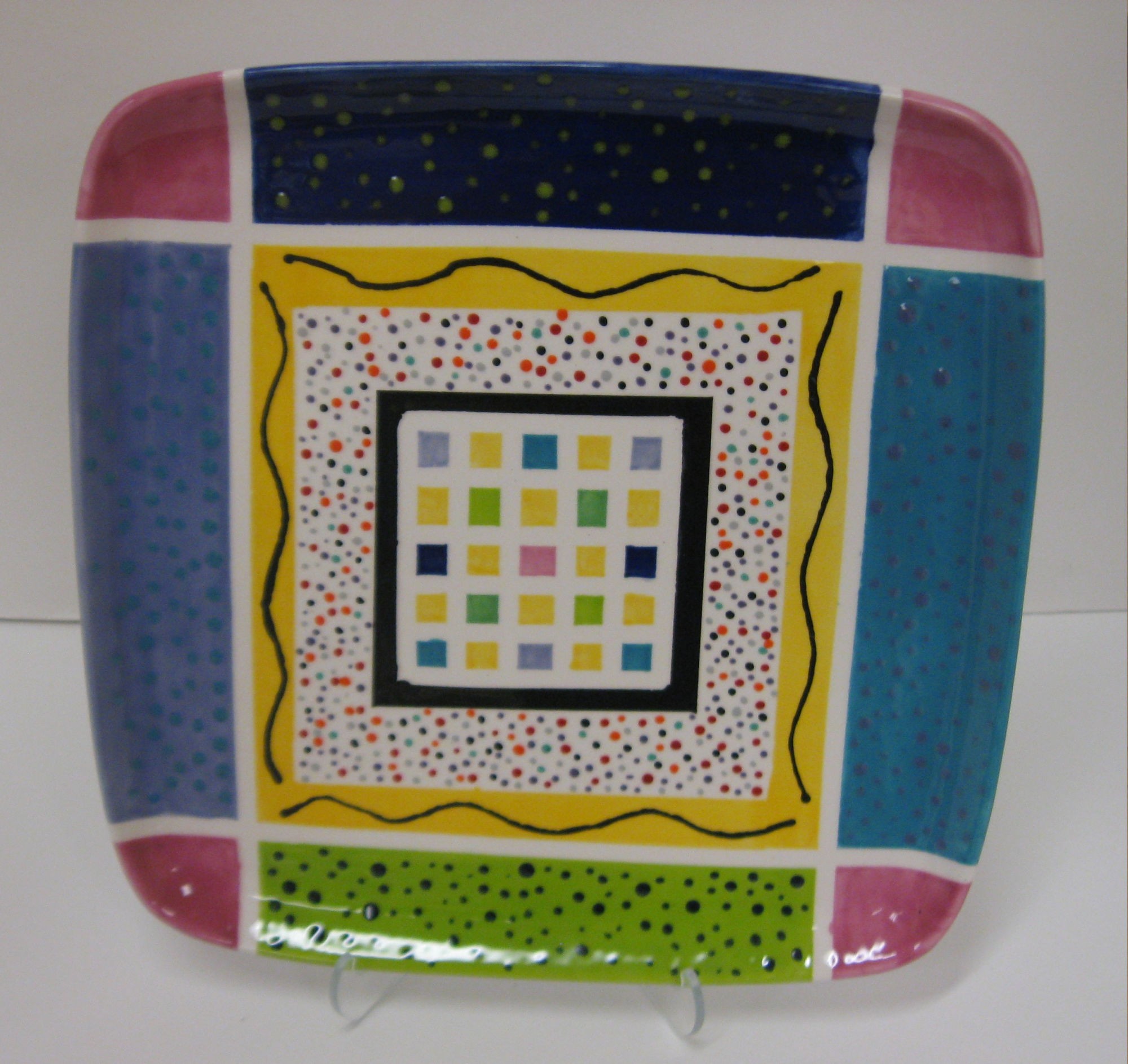 Gallery Pottery Square Plates - ARTrageous Studio